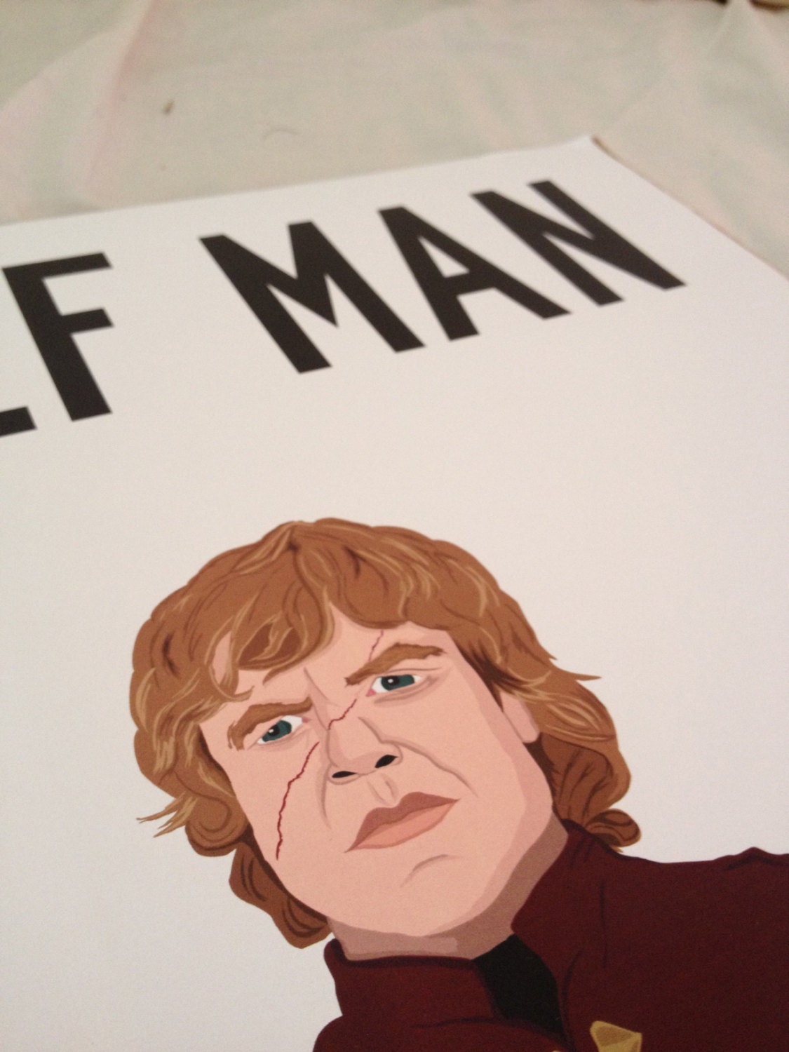 Game of Thrones- Tyrion Lannister 'half Man' A3 Print - Etsy