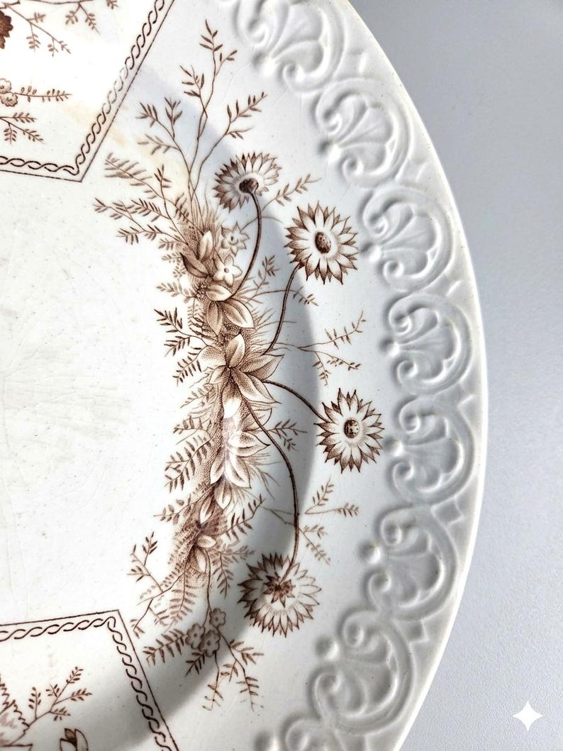 Antique Johnson Brothers "sylvan" Semi-porcelain Platter - Etsy