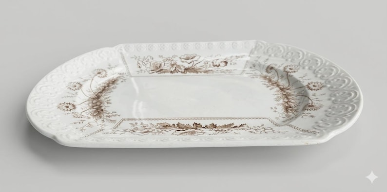 Antique Johnson Brothers "sylvan" Semi-porcelain Platter - Etsy