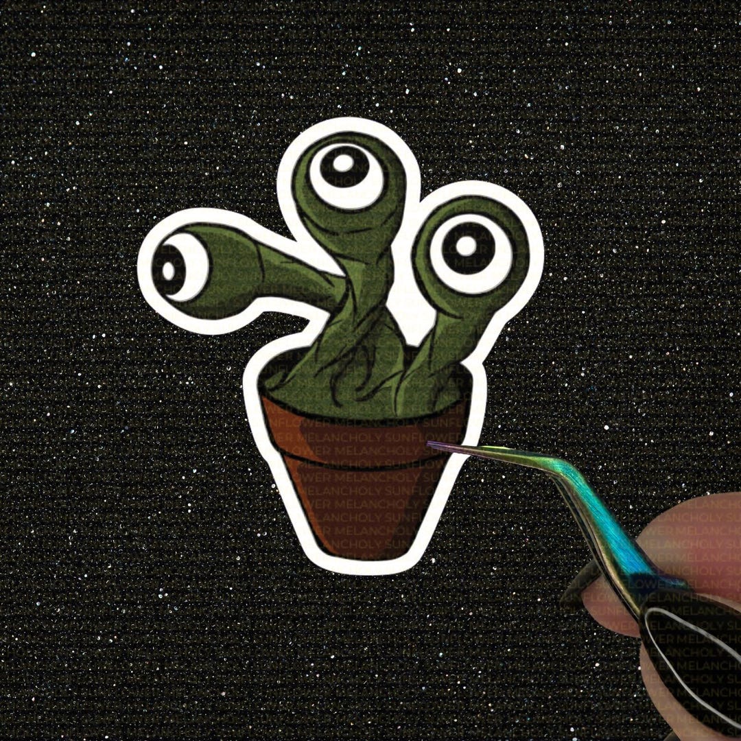 80s Movie Cute Lichen Plant From Maze Water-resistant Sticker Water ...