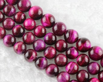 Pink tigers eye | Etsy