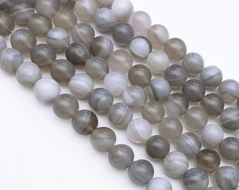 Round Agate Beads - Etsy