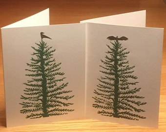 Block Print Card | Etsy