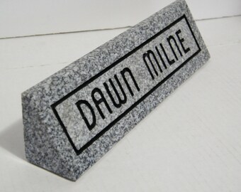Granite Name Plate | Etsy