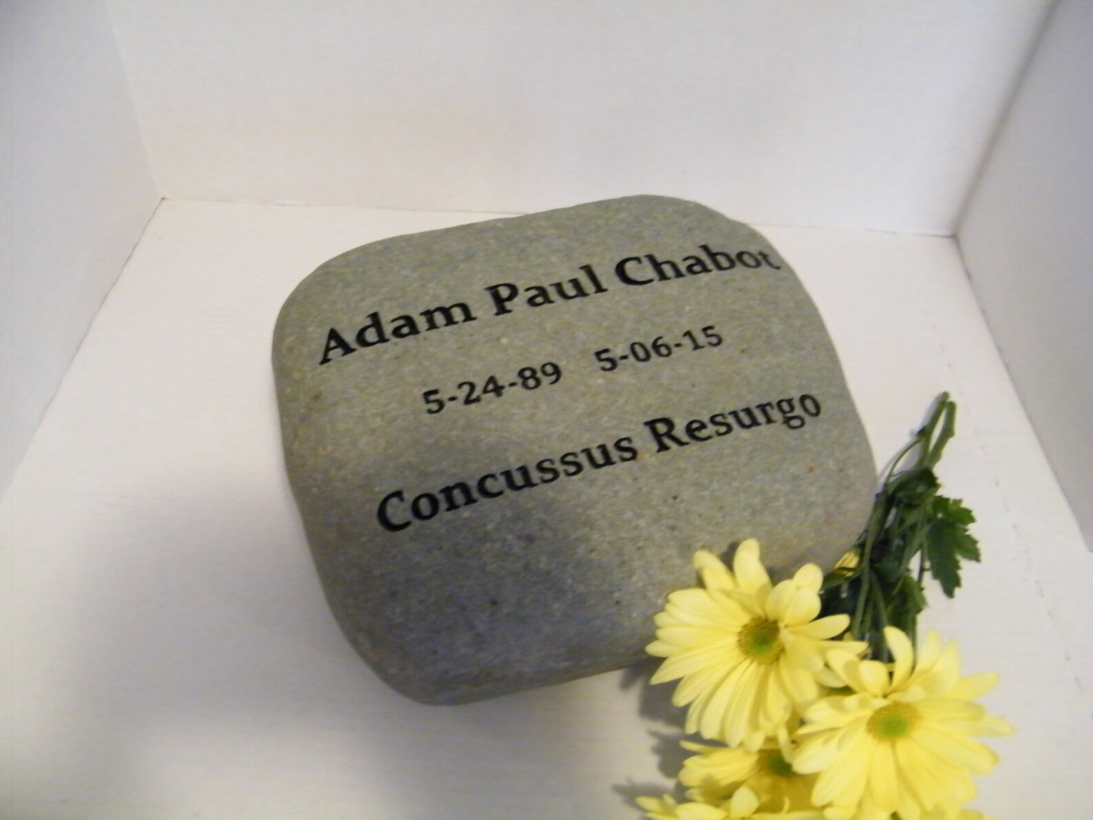 Stone Marker Memorial Stone Grave Markergreen Burial - Etsy