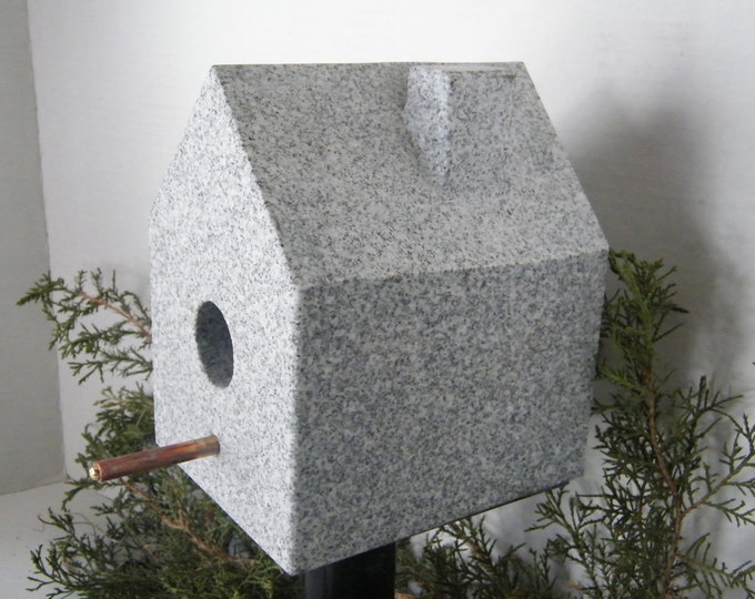 Birdhouse /granite Stone Birdhouse/ Handcrafted Stone Birdhouse - Etsy