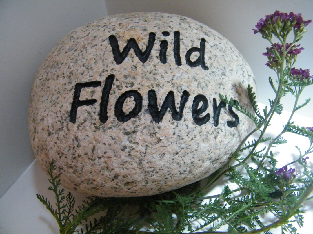 Custom Garden Rock, Engraved Rock, Garden Rock Marker - Etsy
