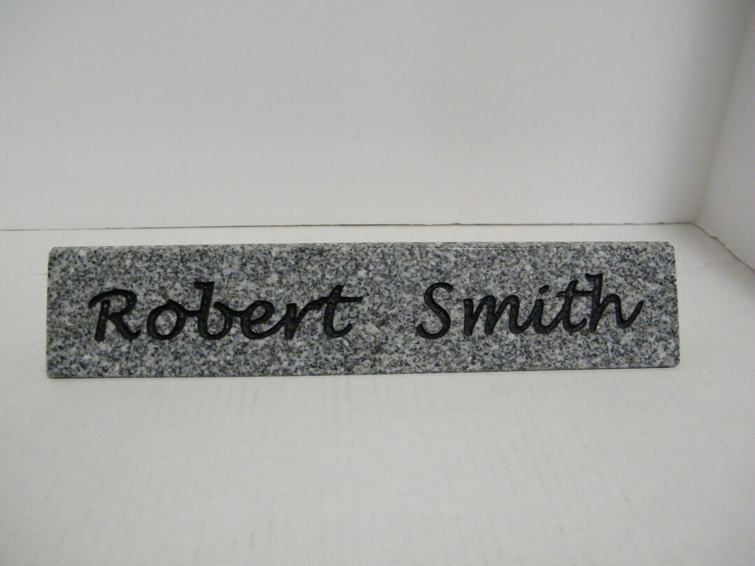 Nameplate,stone Desk Plate, Granite Stone Desk Plate,desk Name Plaque ...