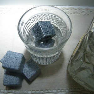 Whiskey Stones Granite Ice Cubesstone Ice Cubes - Etsy