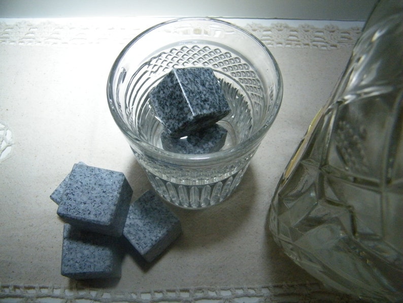 Whiskey Stones Granite Ice Cubesstone Ice Cubes - Etsy
