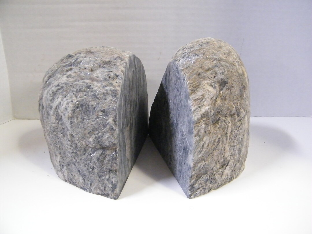 Bookends Natural Stone Bookends Rock Bookends - Etsy