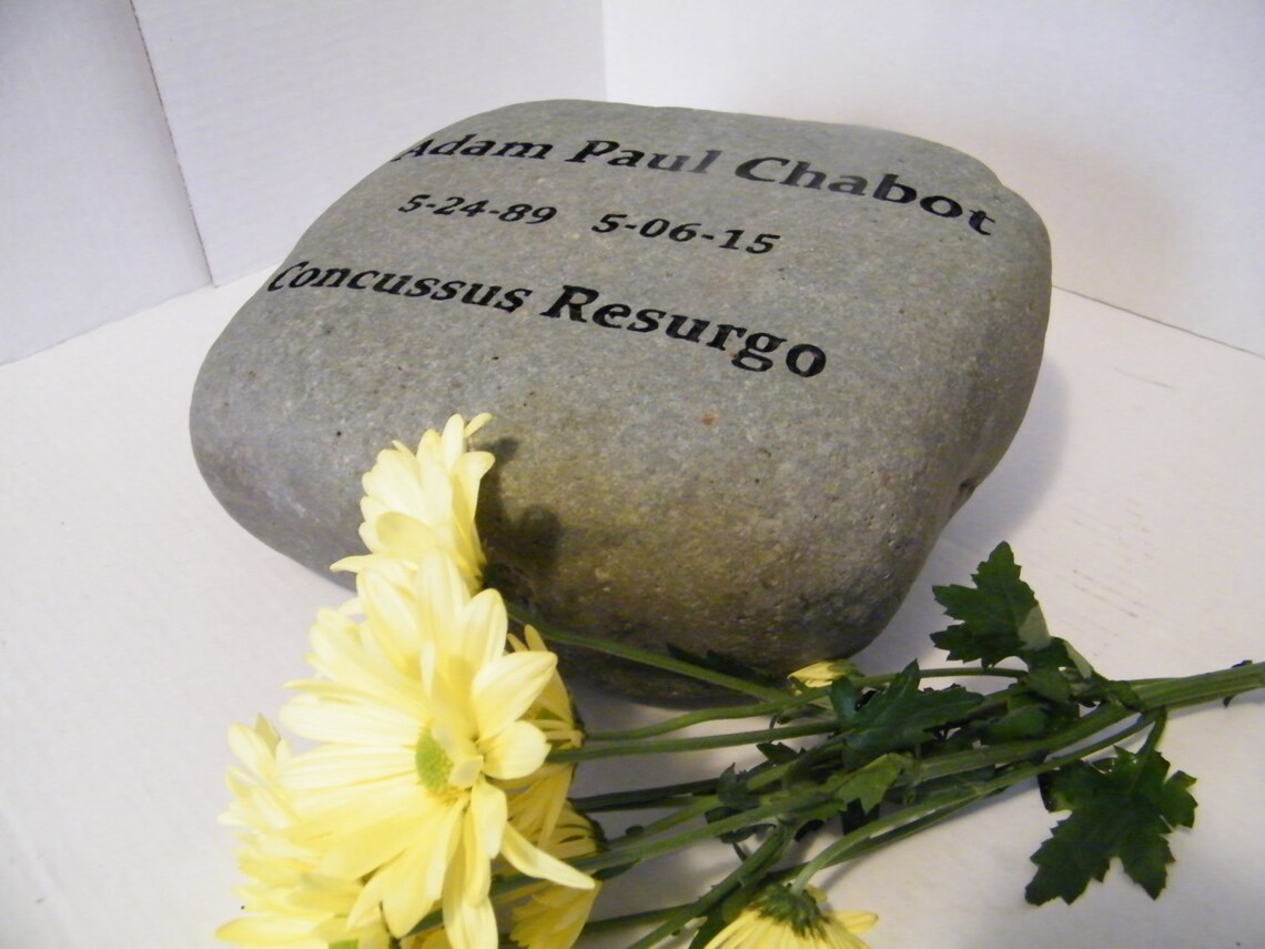 Stone Marker Memorial Stone Grave Markergreen Burial | Etsy