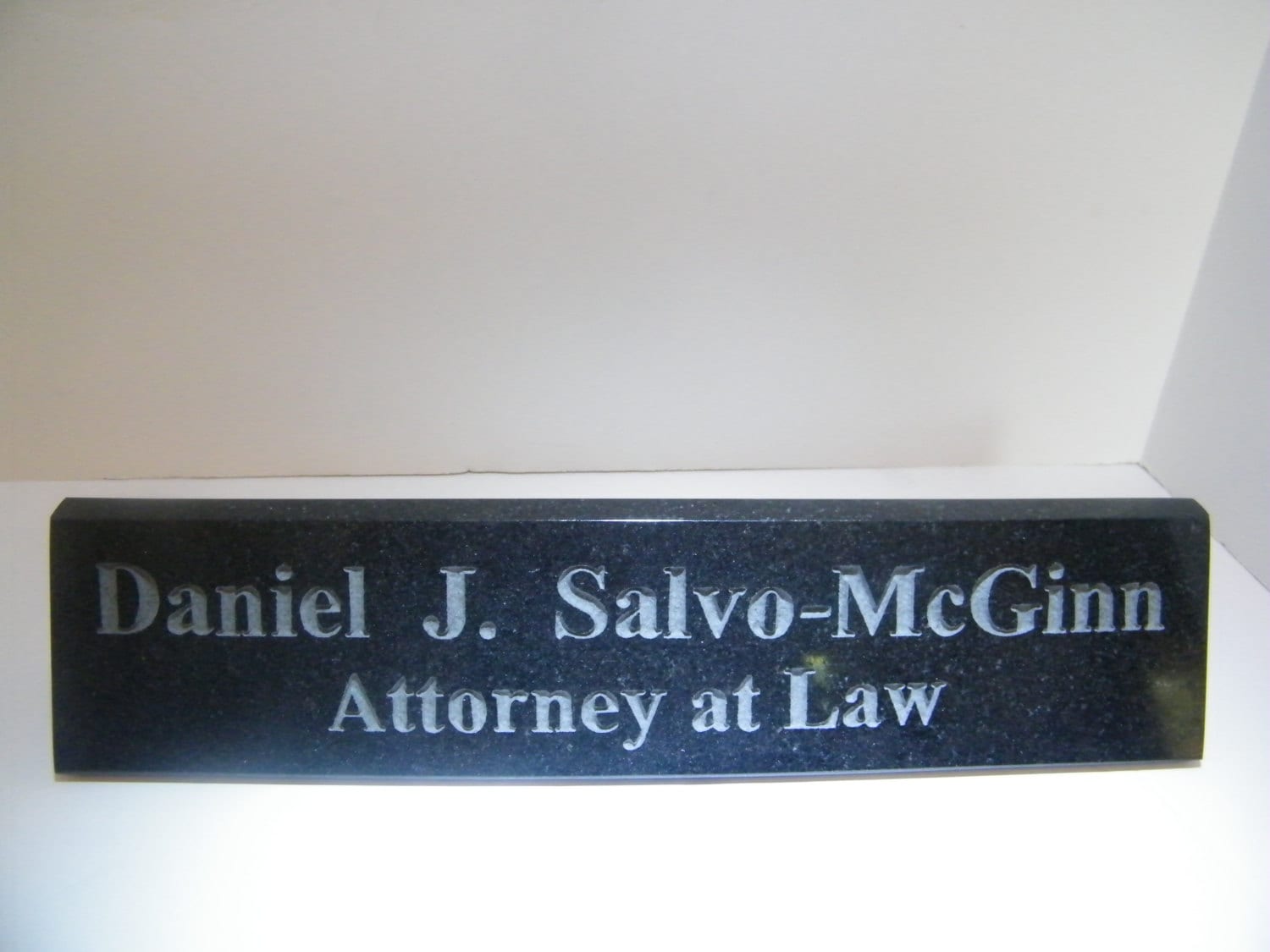 Desk Nameplate/granite Desk Nameplate Large Desk Name and | Etsy