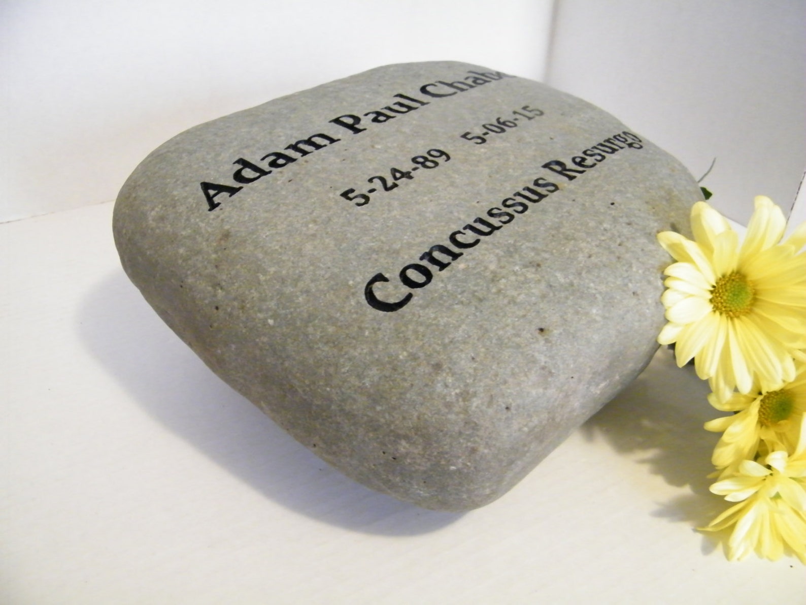 Stone Marker Memorial Stone Grave Markergreen Burial - Etsy