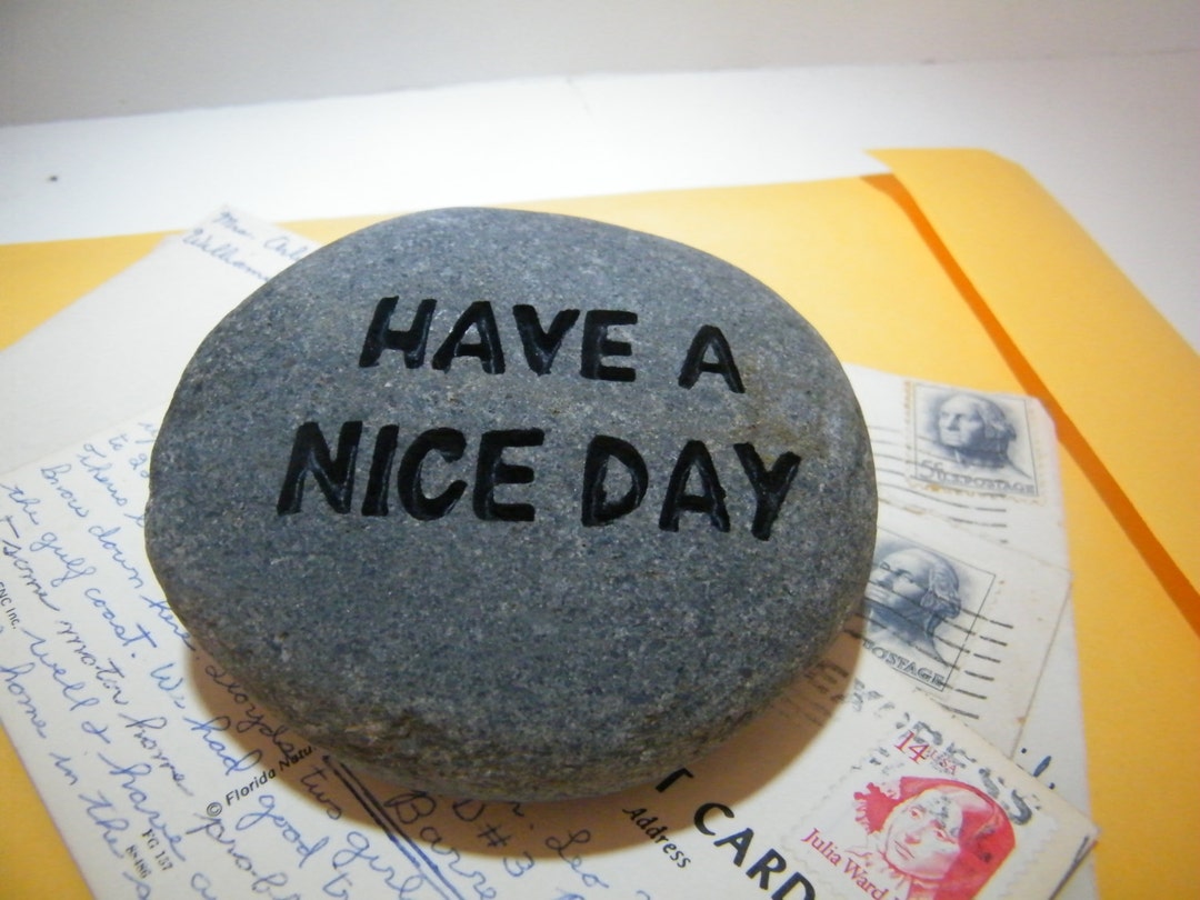 Greeting Stone, Motivational Stone, Engraved Stone, Personalized - Etsy