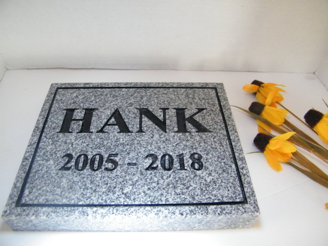 Granite Pet Memorial, Custom Pet Memorial, Pet Marker, Pet Granite ...