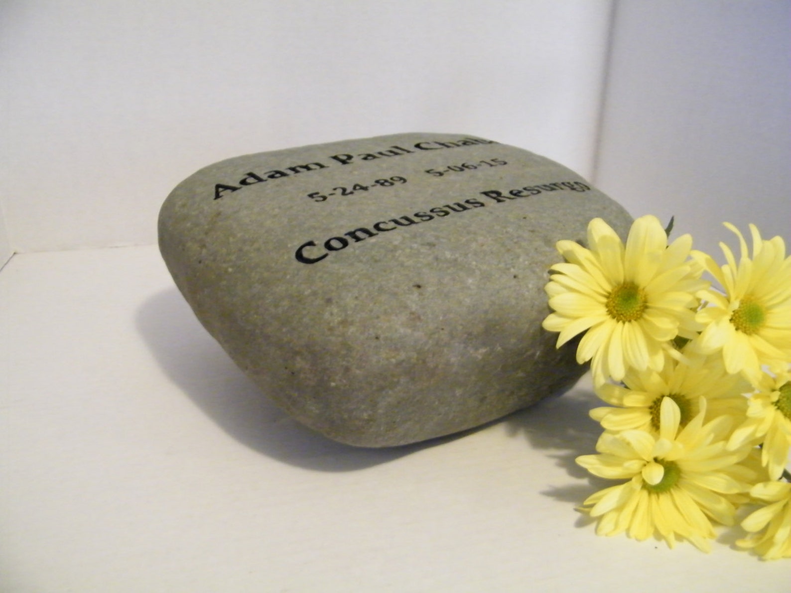 Stone Marker Memorial Stone Grave Markergreen Burial - Etsy