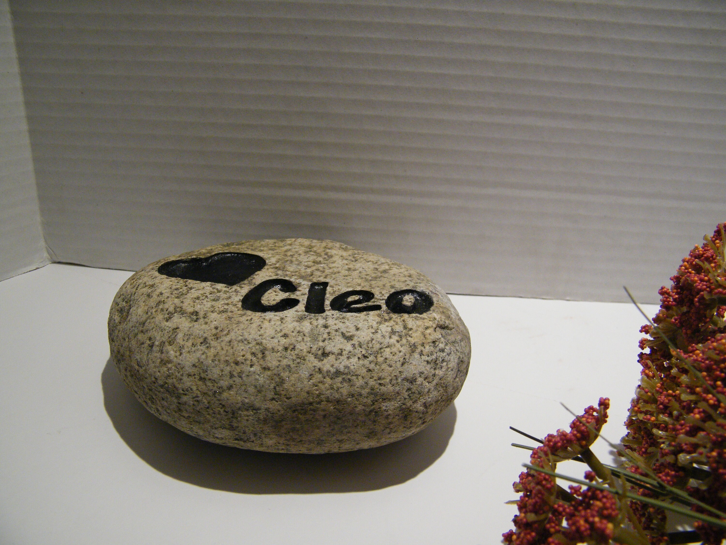 Engraved River Stone Pet Memorial: Small Animal Grave Marker - Etsy