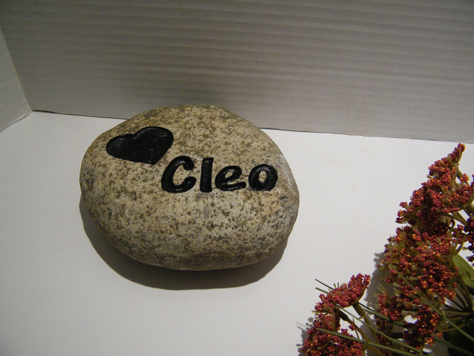 Engraved River Stone Pet Memorial: Small Animal Grave Marker - Etsy