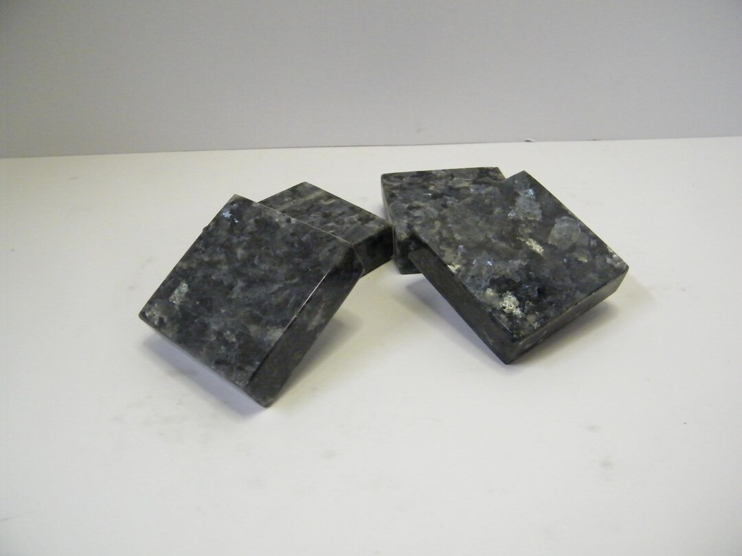 Art Base Set , Four Granite Sculpture Bases, Small Mounting Art Bases ...