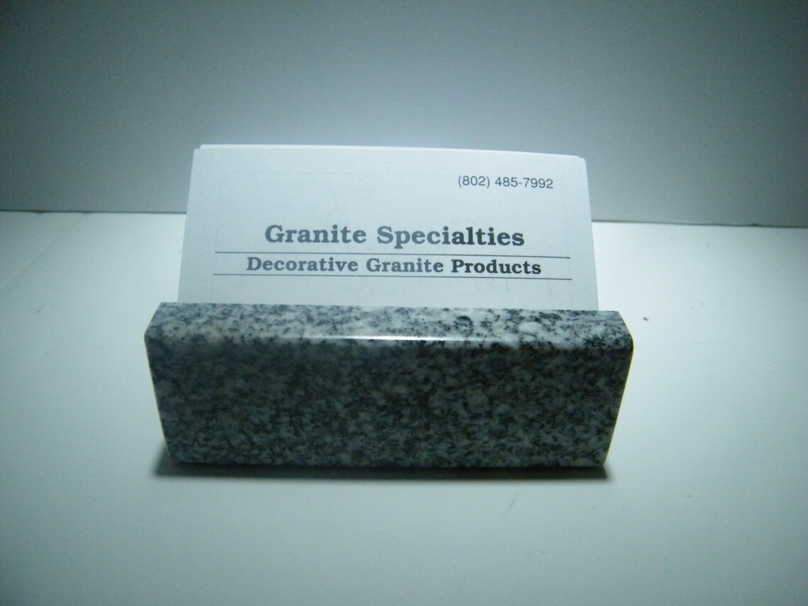 Business Card Holder Granite Business Card Holder Stone | Etsy