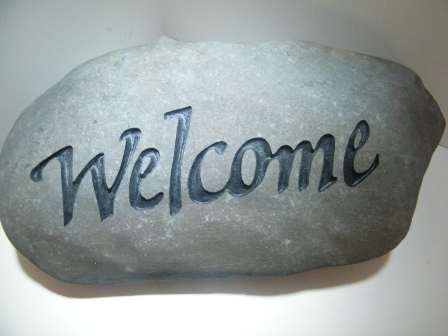 Engraved Stone/welcome Stone /home Greeting Stone | Etsy