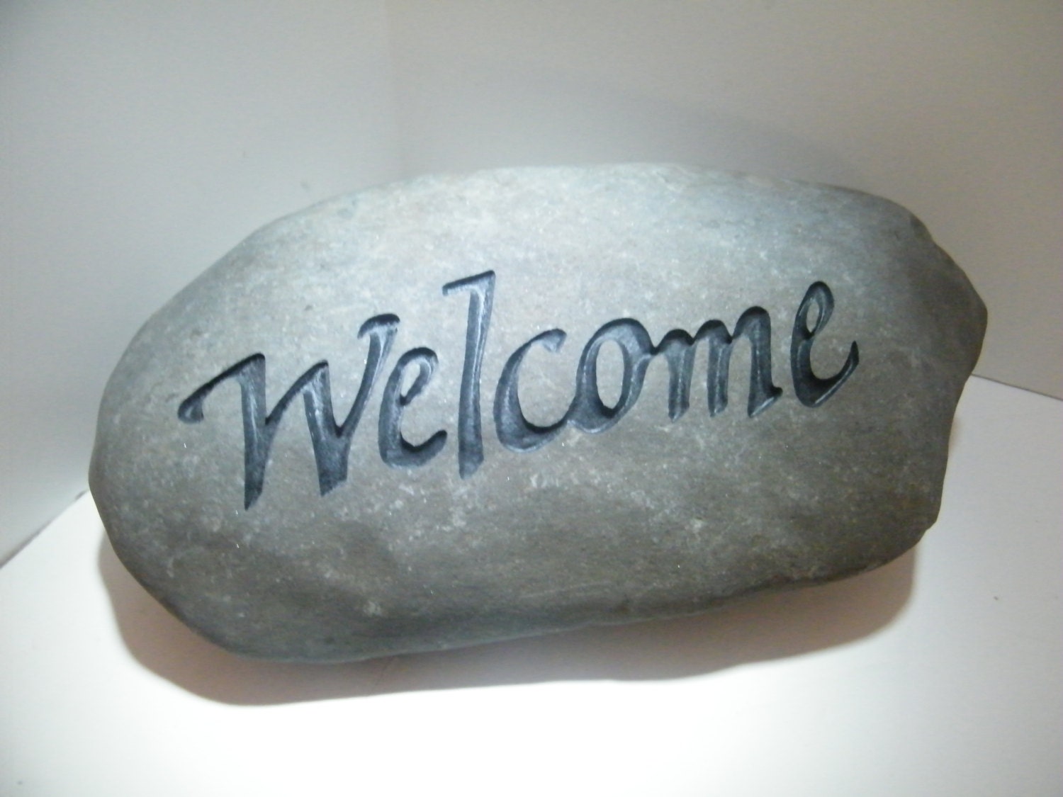 Engraved Stone/welcome Stone /home Greeting Stone | Etsy