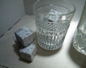 Whiskey Stones Granite Ice Cubesstone Ice Cubes | Etsy