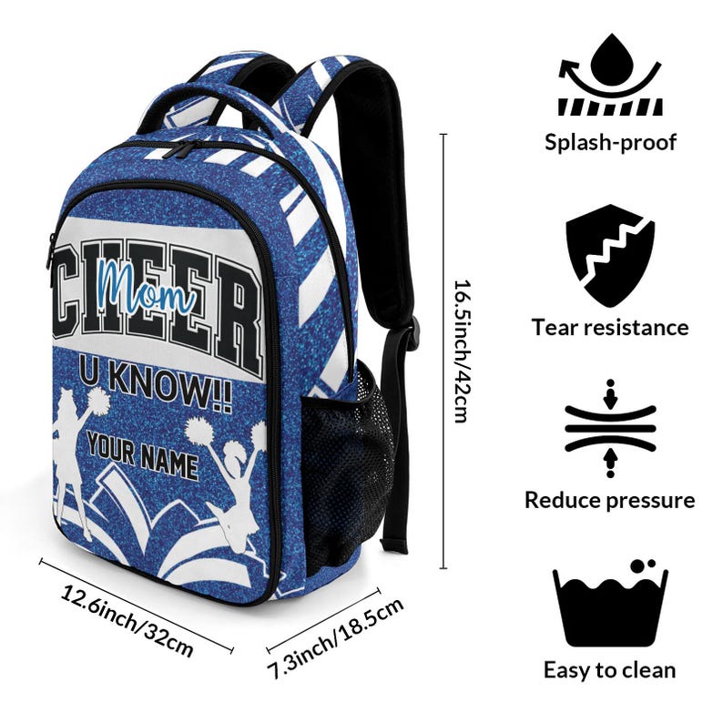 Personalized Cheer Cheerleading Backpack Set - Custom Cheerleader ...