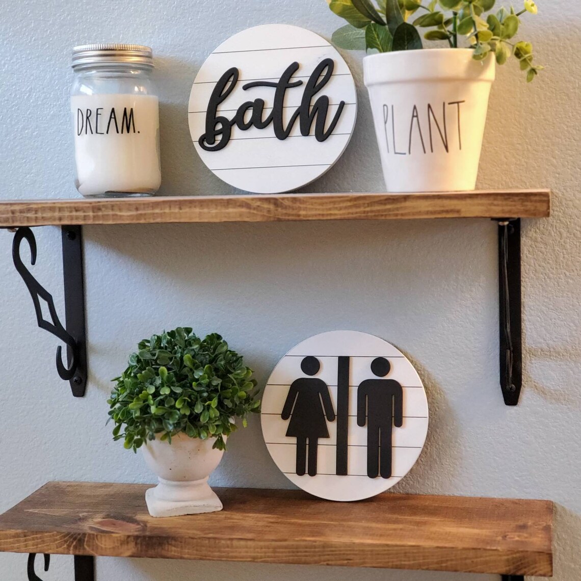 Bathroom Sign Bath Sign Bathroom Decor - Etsy