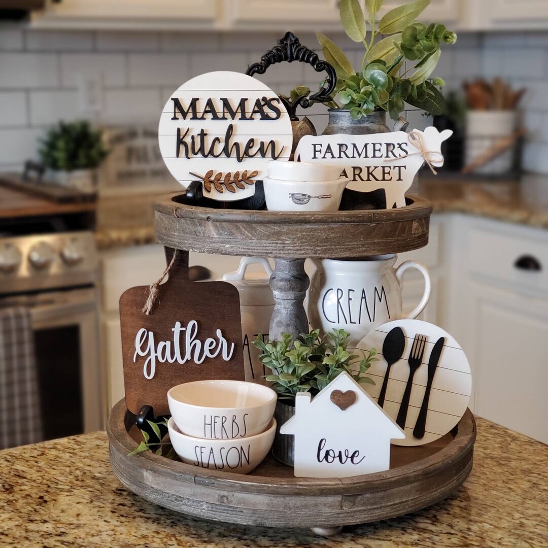 Moms Kitchen Sign, Mothers Day, Round Wood Sign, Kitchen Sign, Home ...