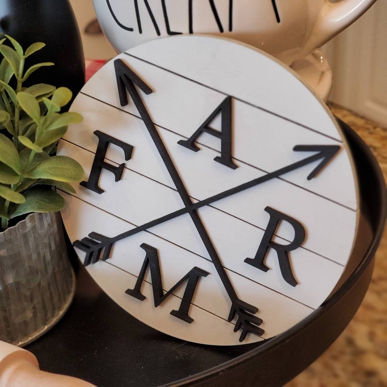 Farmhouse Decor Farm Sign Mason Jar Decor Shiplap Sign | Etsy