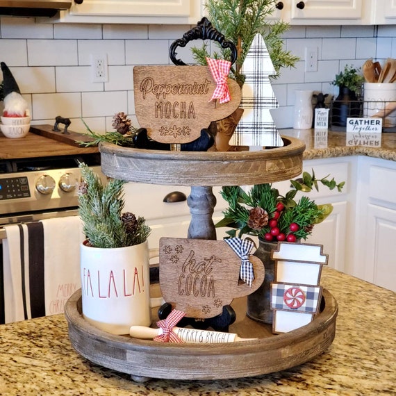 Hot Cocoa Sign Peppermint Mocha Sign Mini Cup Christmas - Etsy