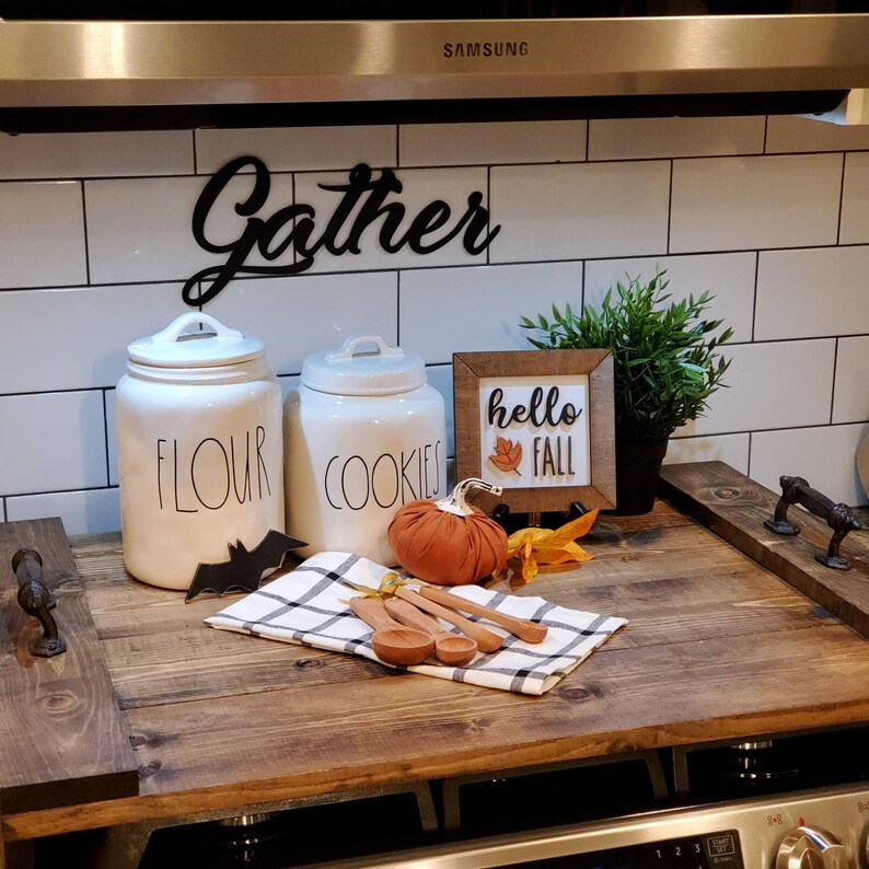 Gather Wood Cut Out Sign Wood Signs Wood Words Lazer Cut - Etsy