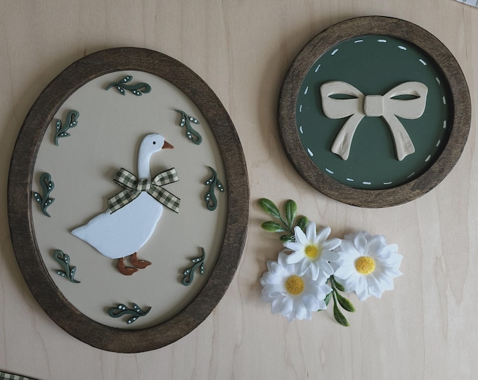 Cottage Goose Signs, Cottage Core, Duck Decor, Vintage Decor, Kitchen ...