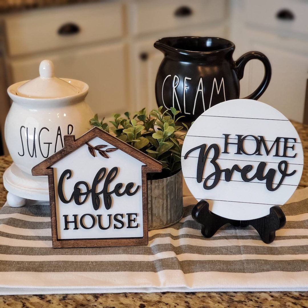 Coffee Sign, Home Brew Sign, Coffee House Sign, Kitchen Decor, Home ...