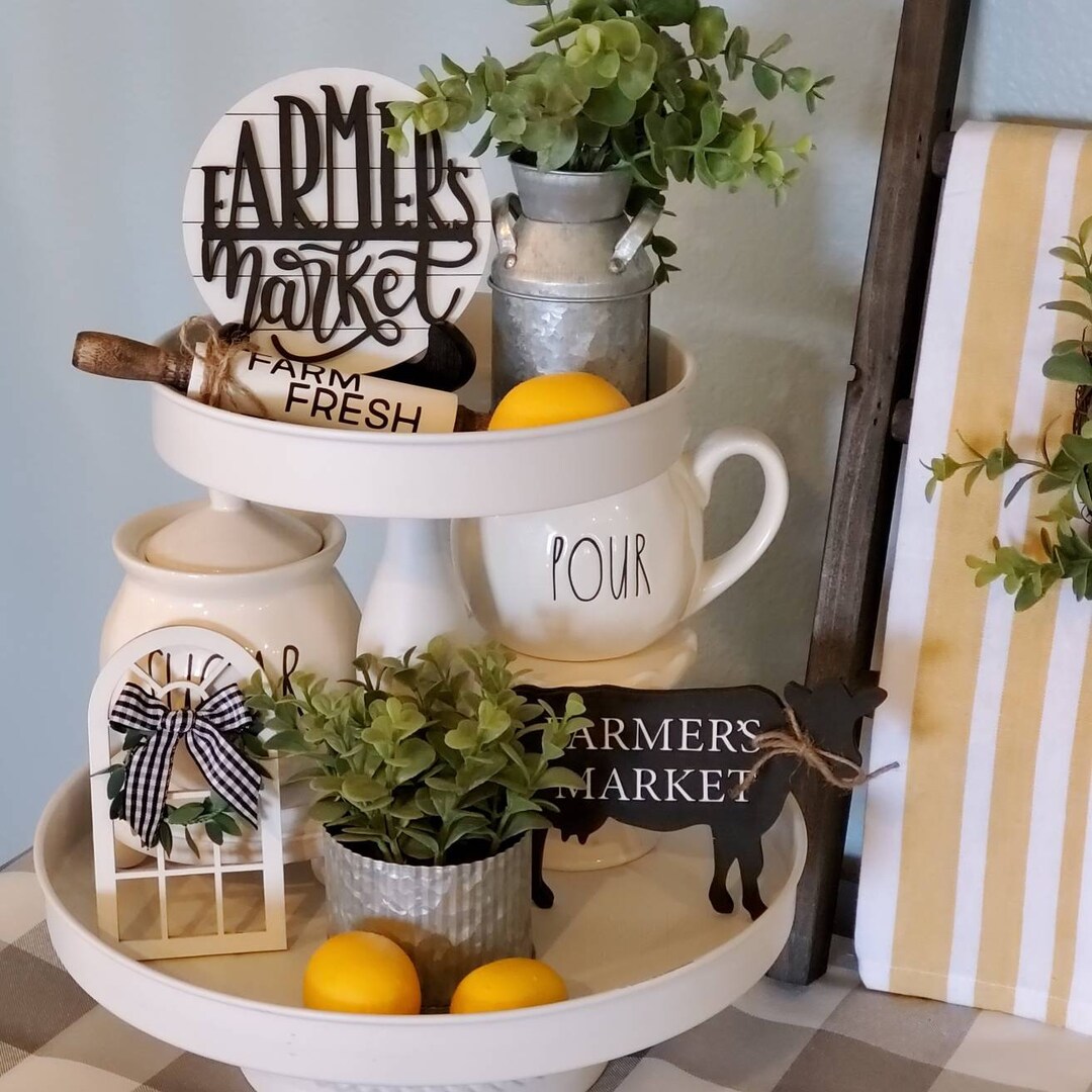 Farmhouse Decor, Farmers Market, Shipman Round, Mini Window Decor ...