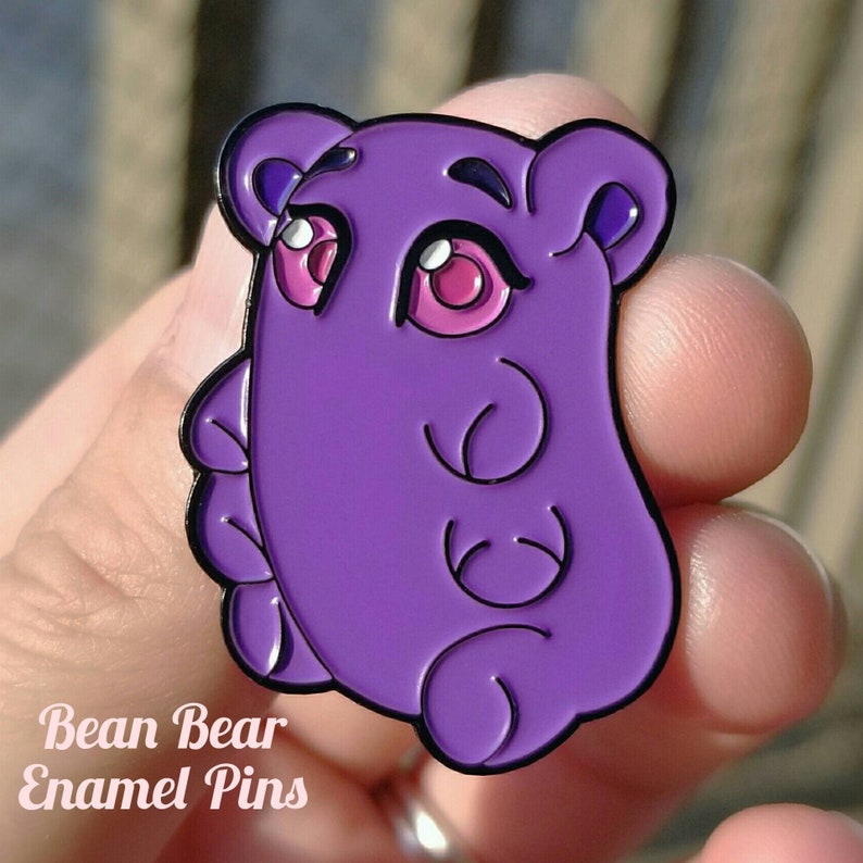Bean Bear Pin by Angel Hawari Enamel Pin Tardigrades | Etsy