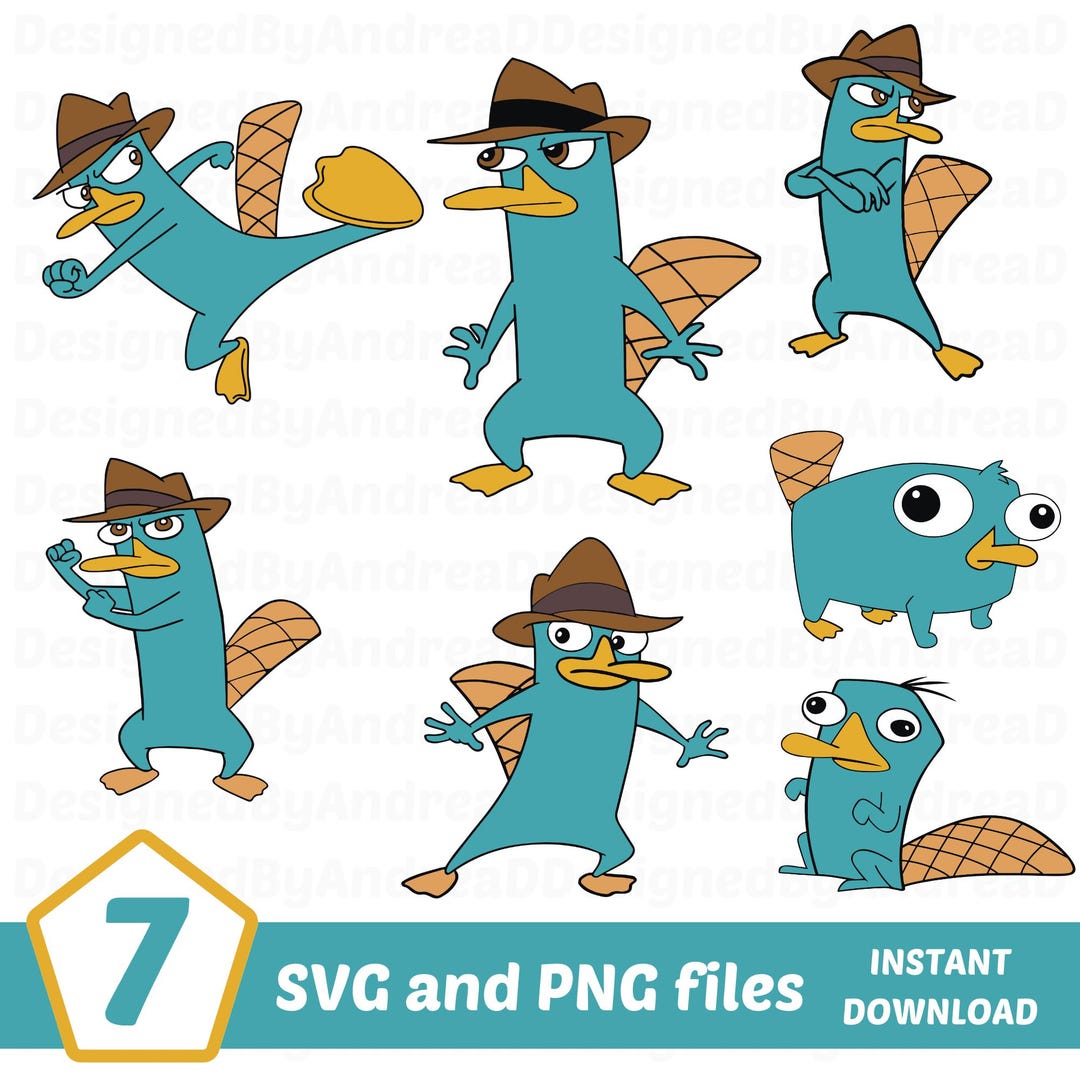P Agent Svg Bundle, Perry the Platypus Svg, Png Bundle, Sublimation ...