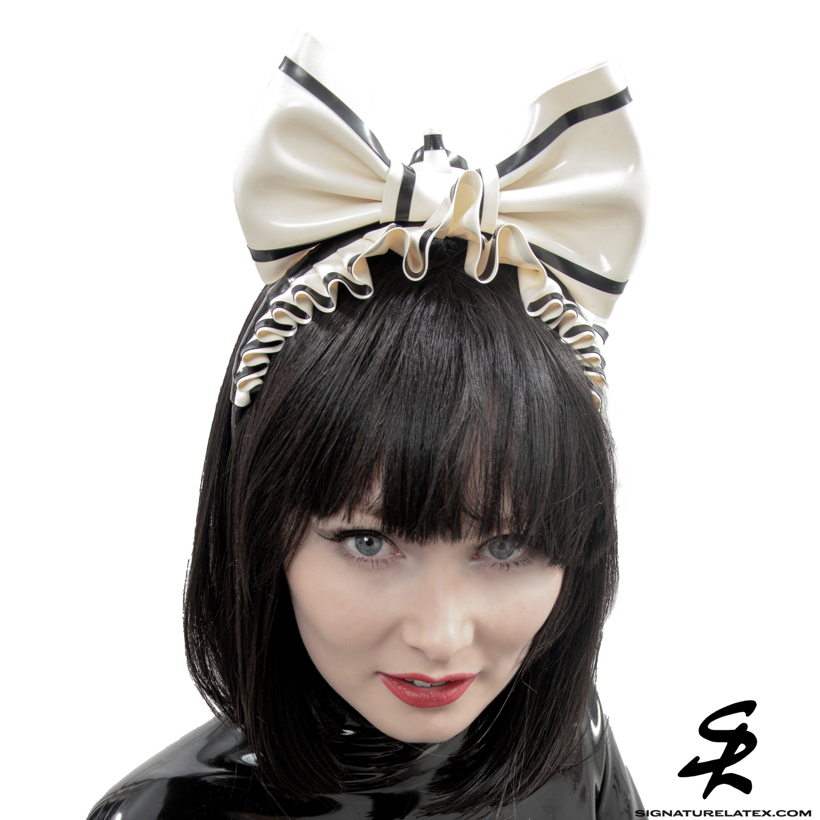 Latex Maids Frilled Bow Headdress - Etsy
