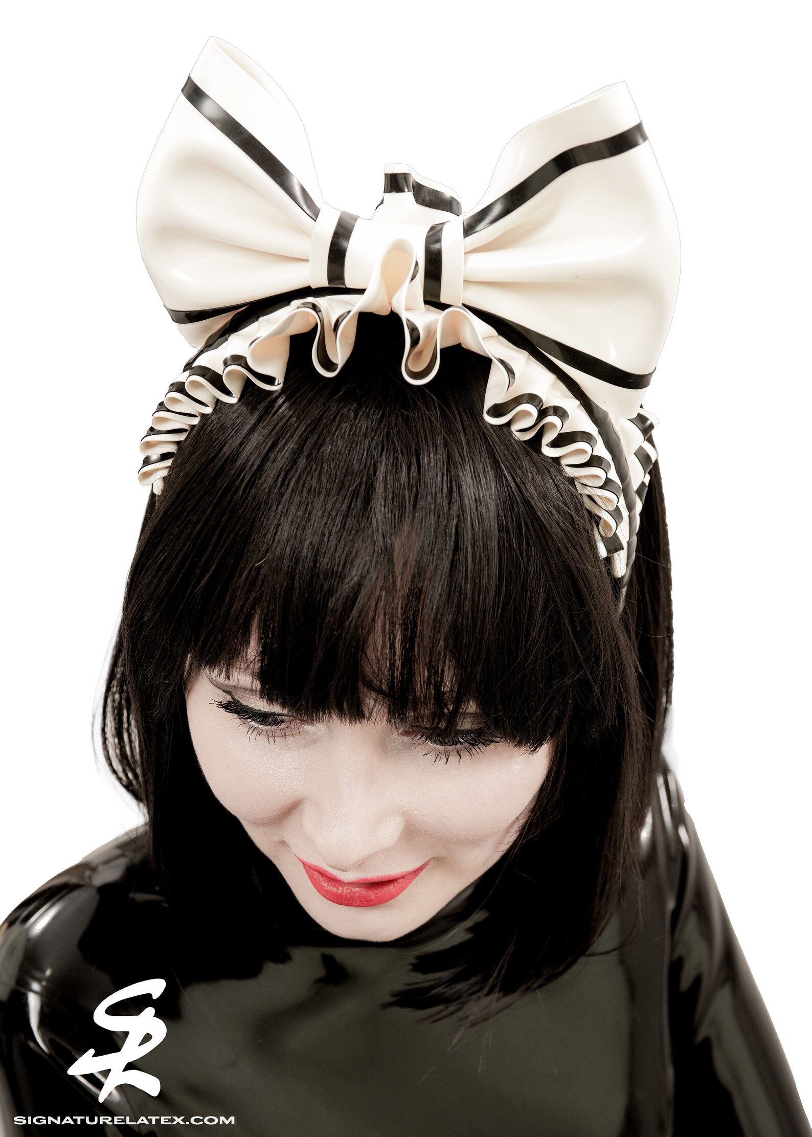 Latex Maids Frilled Bow Headdress - Etsy