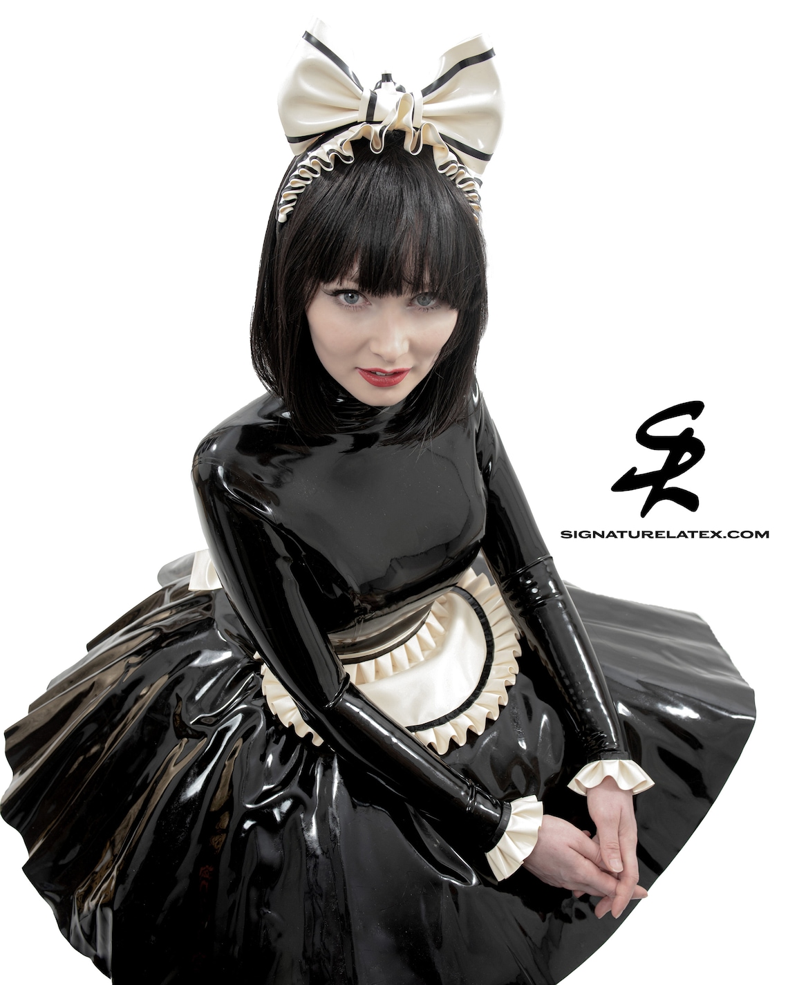 Latex Maids Frilled Bow Headdress - Etsy