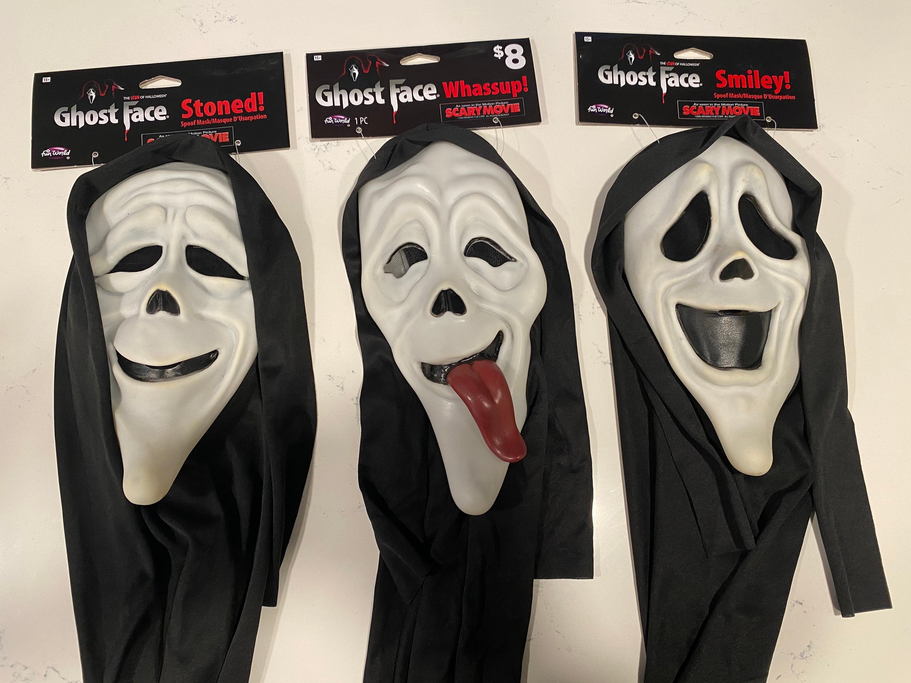 Scary Movie Ghostface Scream Ghost Face 3 Mask Collection Set - Etsy ...
