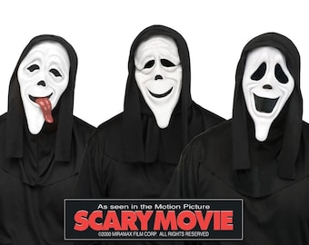 Scary Movie Ghostface Scream Ghost Face 3 Mask Collection Set RARE - Etsy