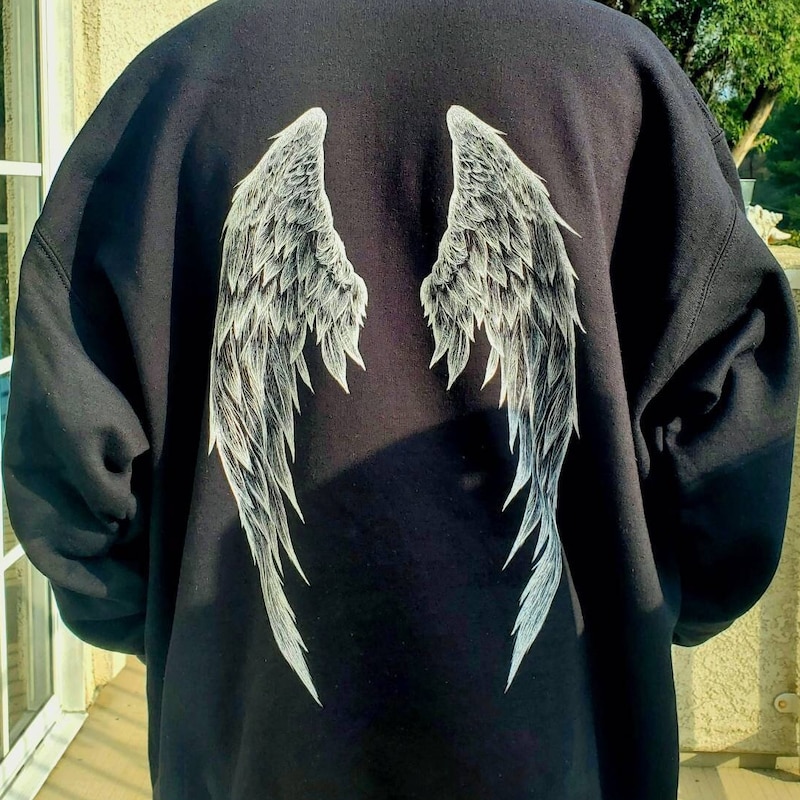 Womens Angel Wing Hoodie - Etsy