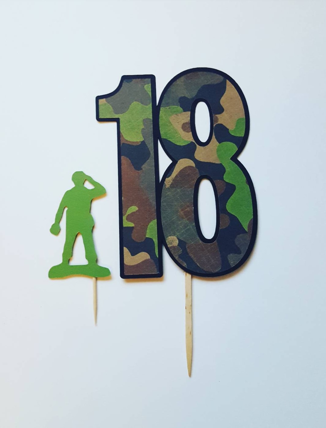 Camo Army Guy Cake Topper: Military Birthday Party Decoration - Etsy