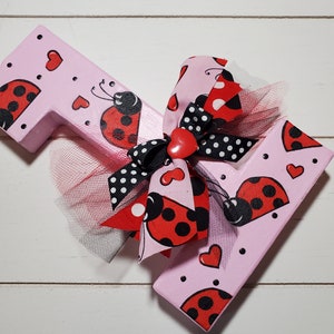 1st Birthday Ladybug Paper Mache Number for Photo Prop for Your ...