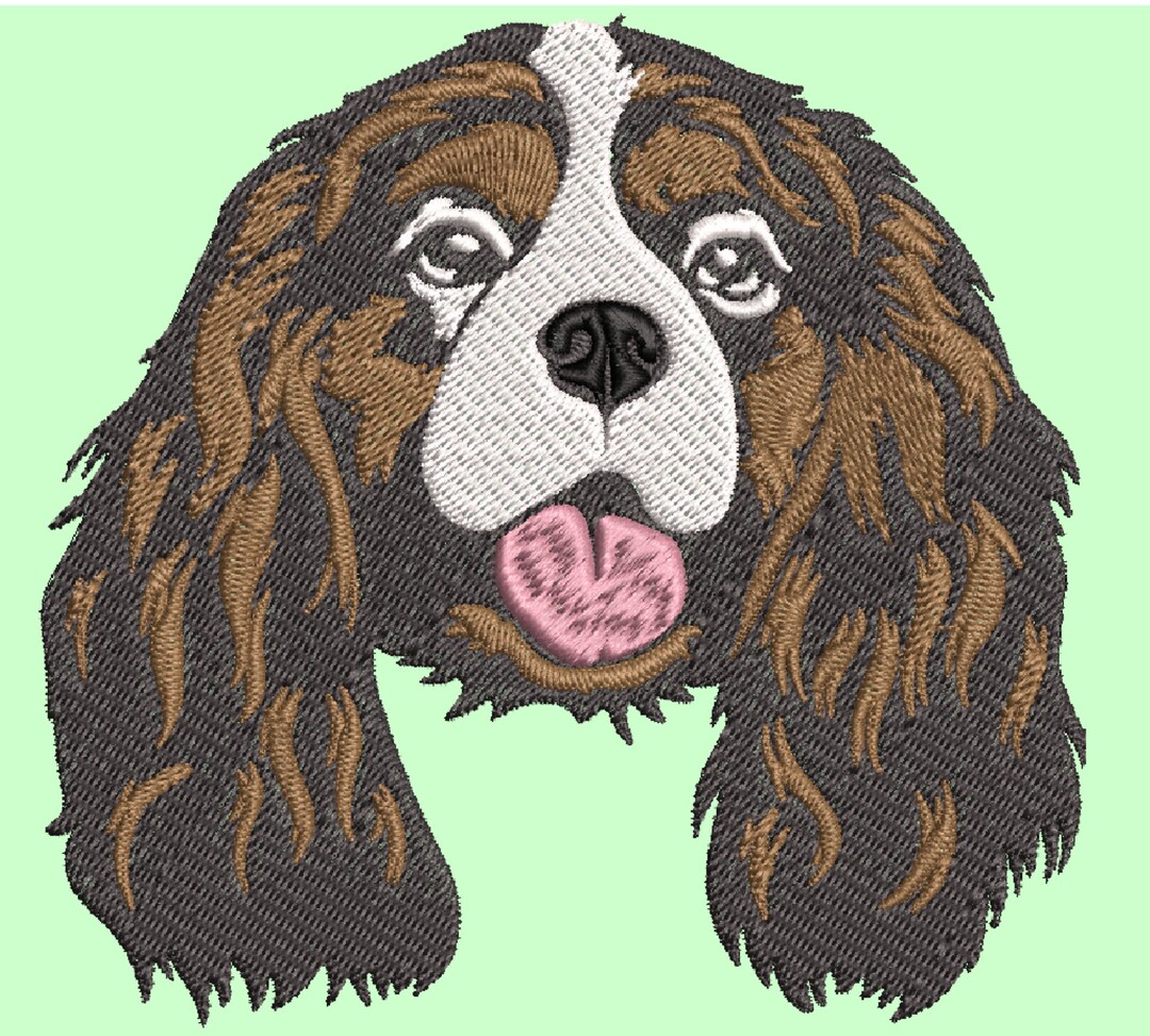 Machine Embroidery File Cavalier King Charles Pattern - Etsy