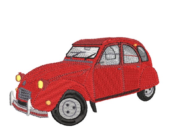 Digital File for Machine Embroidery Pattern 2CV | Etsy