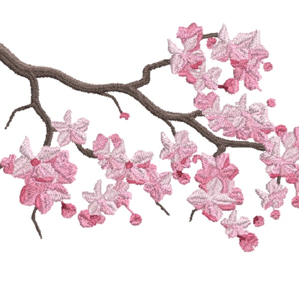 Cherry Blossom Embroidery - Etsy UK